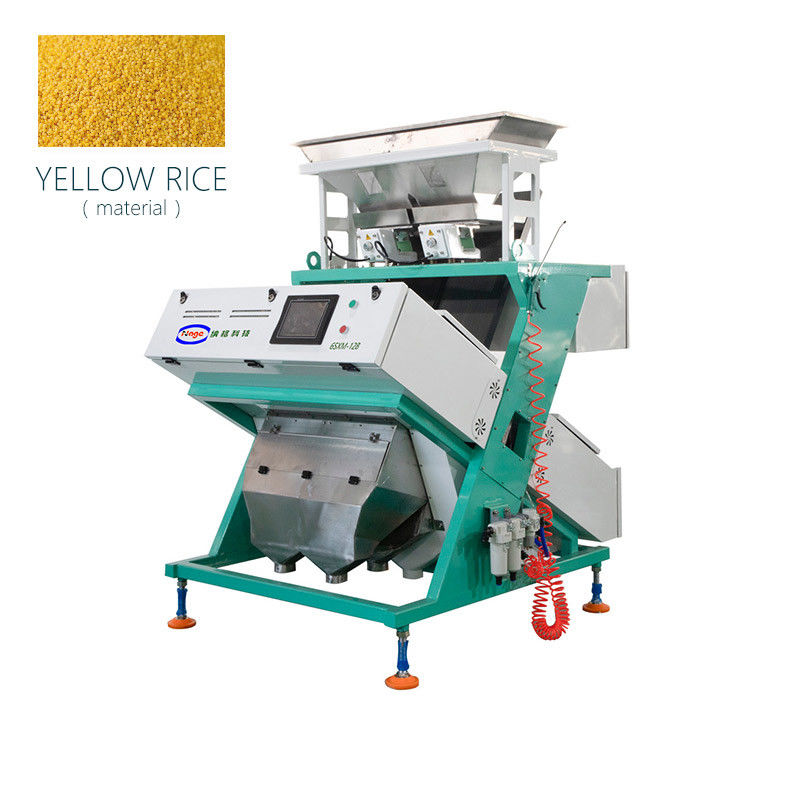 2 Chute 128 Channel Grain Colour Sorter Machine , Rice Color Sorter 2 Chute 128 Channel Grain Colour Sorter Machine , Rice Color Sorter